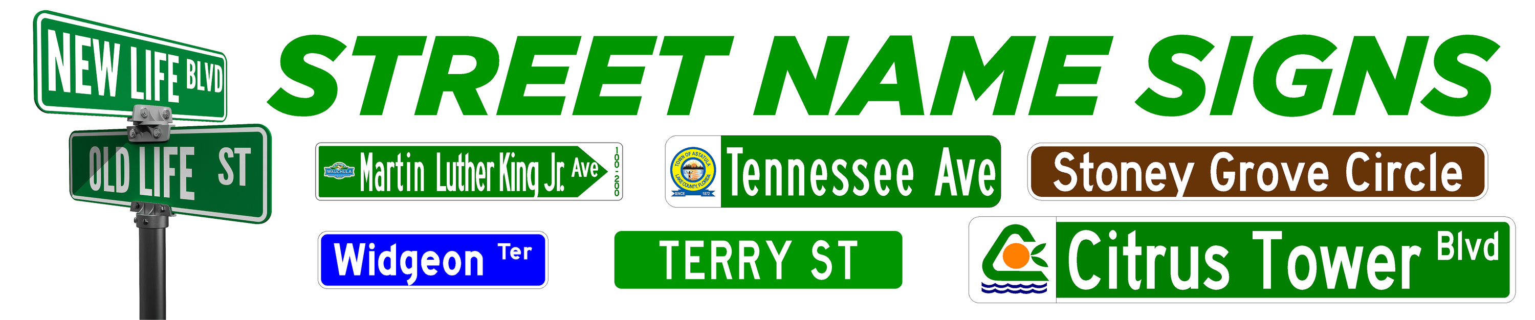 Street Name Signs for Sale | Wholesale Street Name Signs – Municipal ...