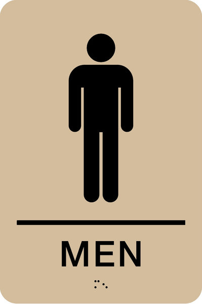 Men's Restroom Sign – Municipal Supply & Sign Co.
