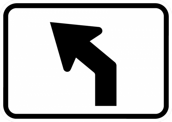 M5-2-Advance Turn Arrow Sign – Municipal Supply & Sign Co.