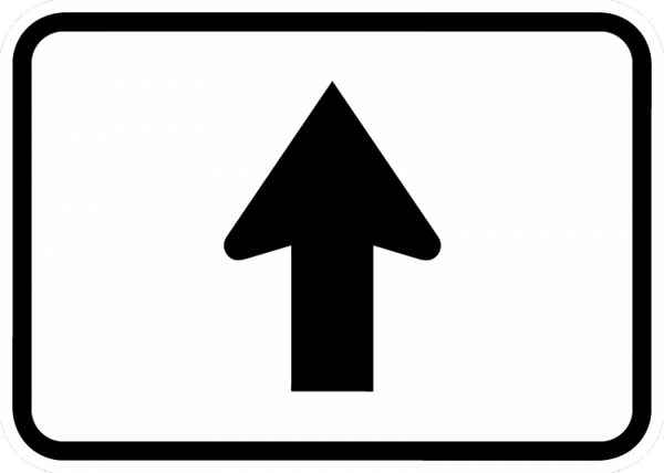 Directional Arrow Sign - M6-3 | Municipal Supply & Sign Co.