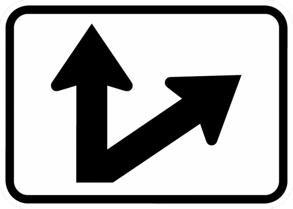 M6-7-Directional Arrow Sign – Municipal Supply & Sign Co.