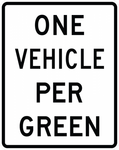 R10-28-XX Vehicles Per Green Sign – Municipal Supply & Sign Co.