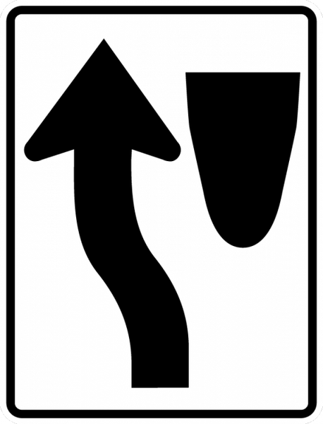 R4-8-Keep Left Sign – Municipal Supply & Sign Co.