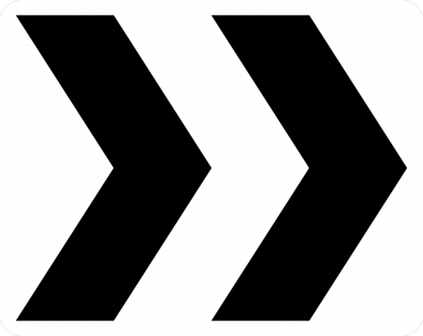 R6-4-Roundabout Directional(2 chevrons) Sign – Municipal Supply & Sign Co.