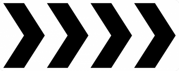 R6-4b-Roundabout Directional(4 chevrons) Sign – Municipal Supply & Sign Co.