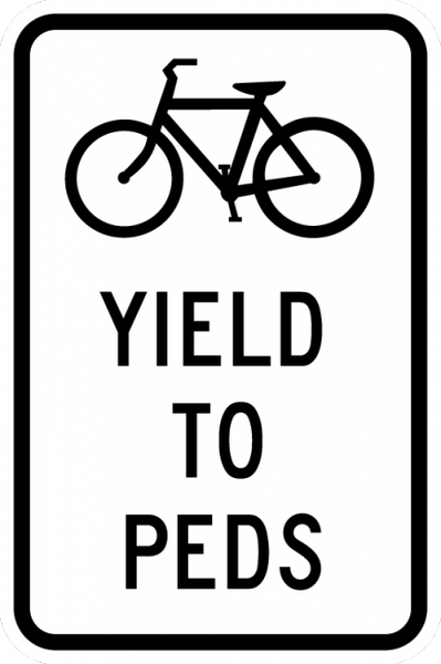 R9-6-Yield to Peds Sign – Municipal Supply & Sign Co.