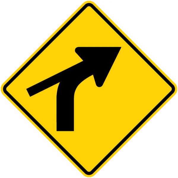 W1-10c-Combination Horizontal Alignment lntersection Sign – Municipal ...