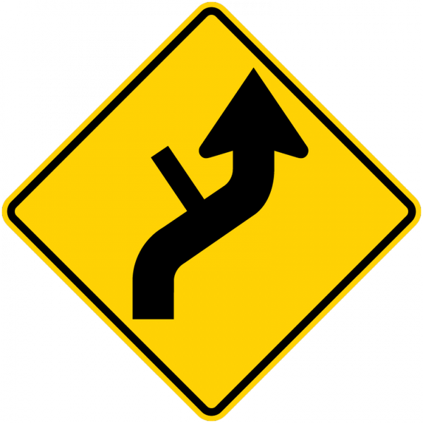 W1-10d-Combination Horizontal Alignment lntersection Sign – Municipal ...