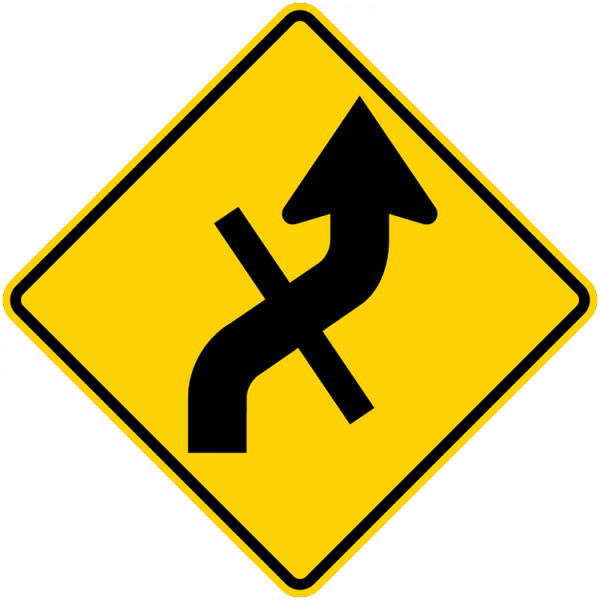 W1-10e-Combination Horizontal Alignment lntersection Sign – Municipal ...