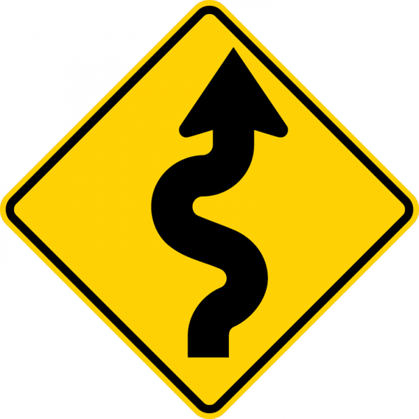 W1-5R-HorizontalAlignment Sign – Municipal Supply & Sign Co.