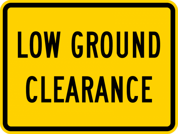 W10-5P-Low Ground Clearance Sign (plaque) – Municipal Supply & Sign Co.