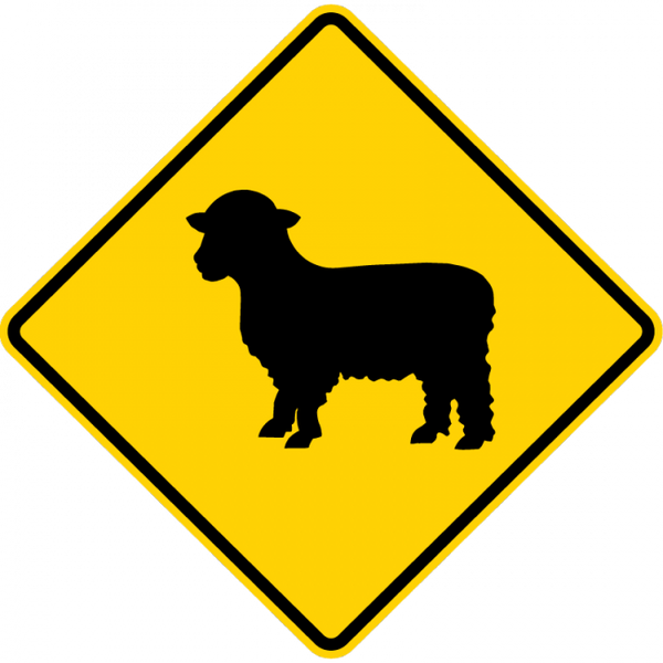 W11-17-Large Animals Sign – Municipal Supply & Sign Co.