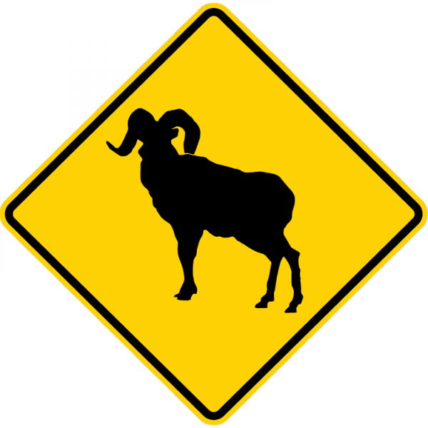 W11-18-Large Animals Sign – Municipal Supply & Sign Co.