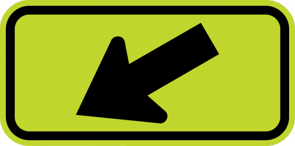 SW16-7PL-Diagonal Arrow Sign – Municipal Supply & Sign Co.