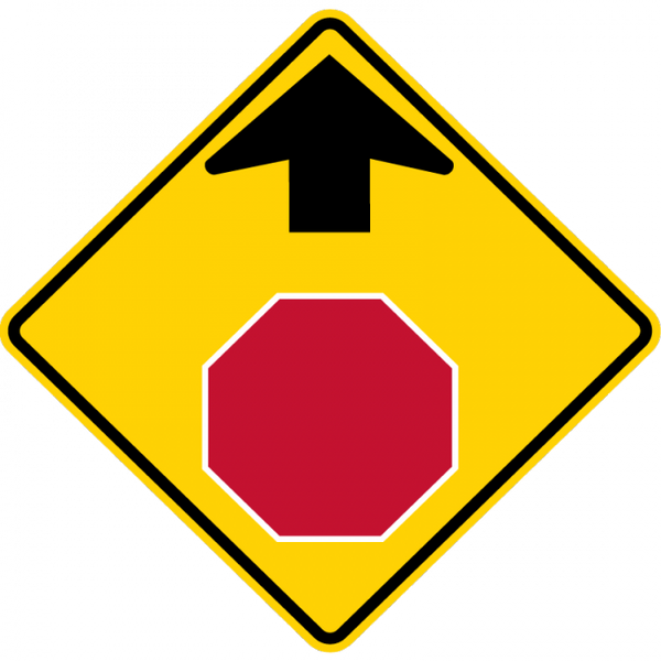 W3-1-Advanced Traffic Control Sign – Municipal Supply & Sign Co.