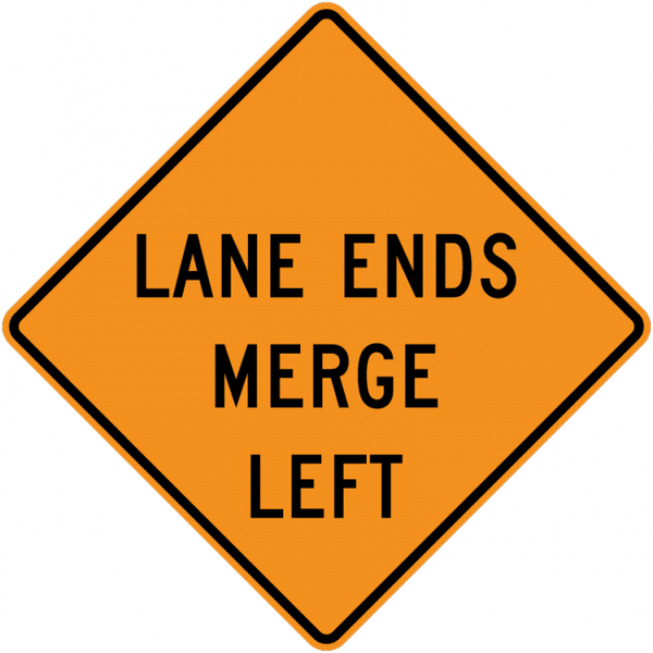 CW9-2-Lane Ends – Municipal Supply & Sign Co.